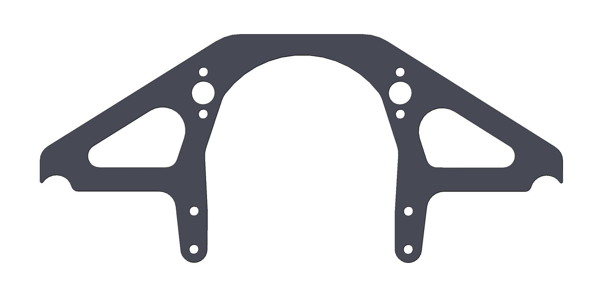 Dragster Front Motor Plate - One Piece - Small Block Chevy