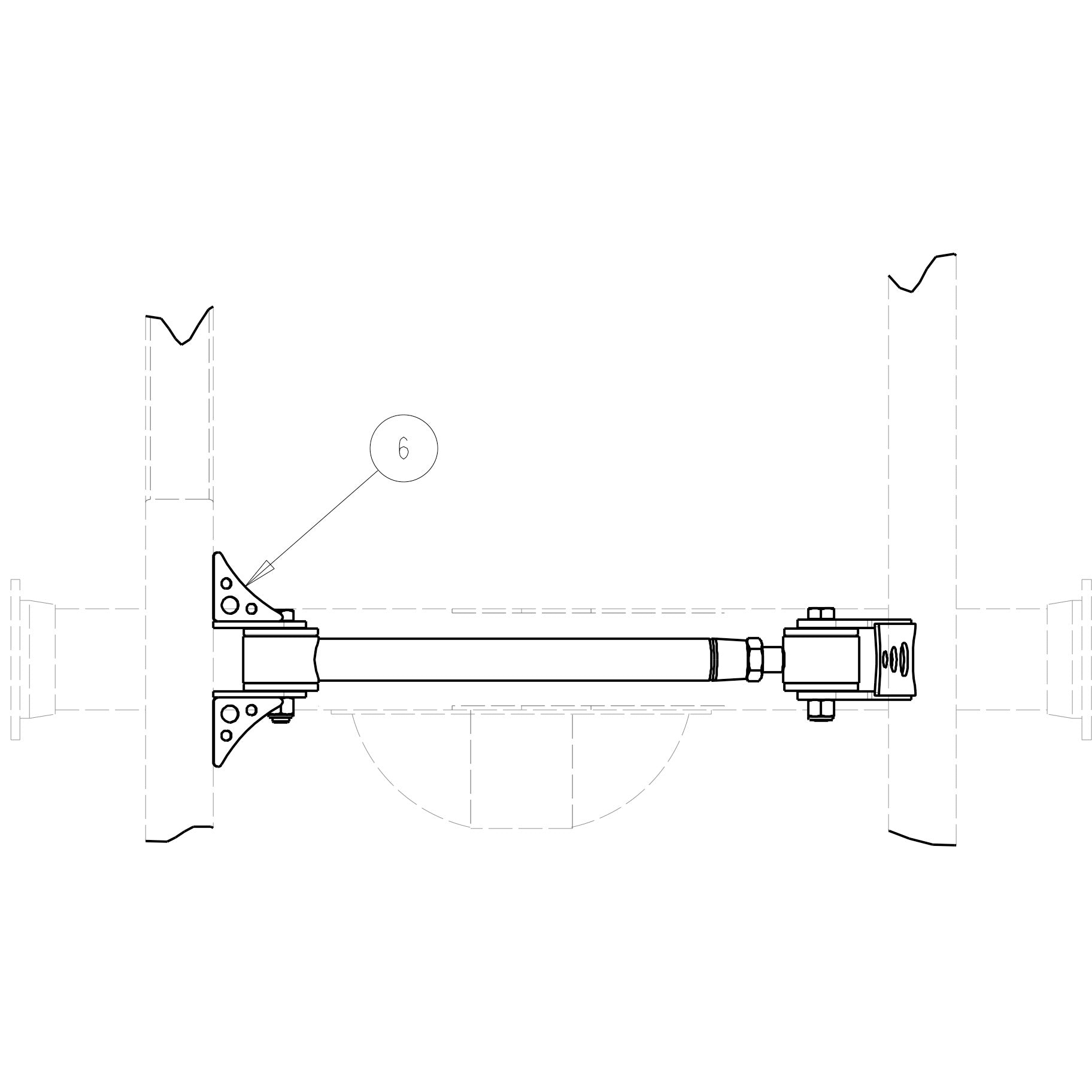 Adjustable Street Rod Panhard Bar Kit