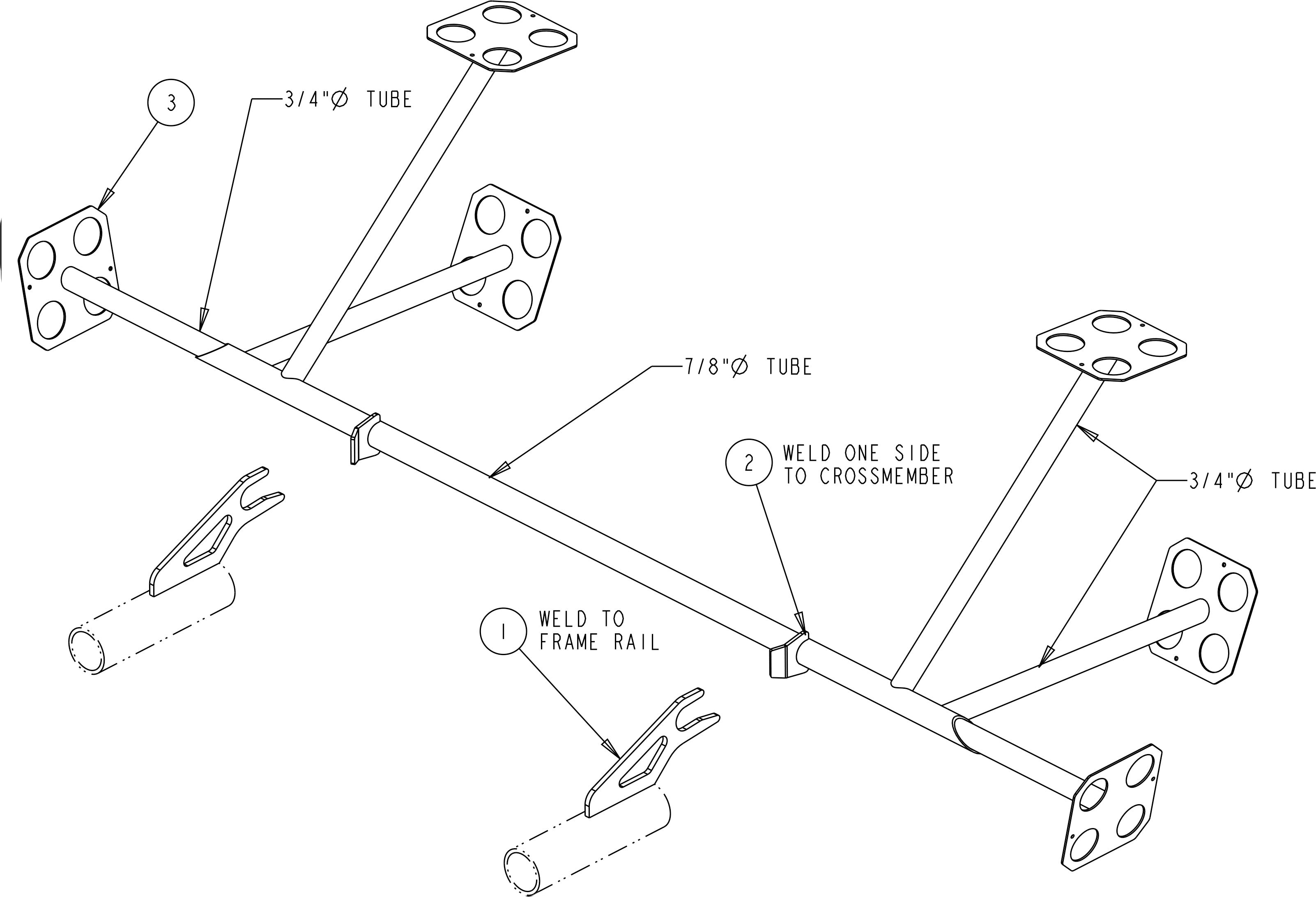 Front Mount Kit - Guide Plate Type