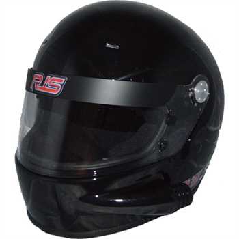 RJS Full Face Vented Helmet, Matte Black 2020 SAH (X-Large)