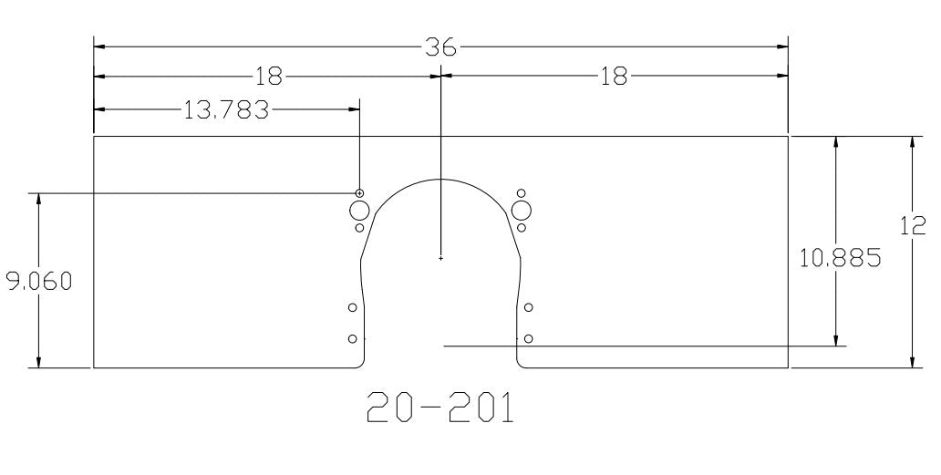Small Block Chevy Front Motor Plate