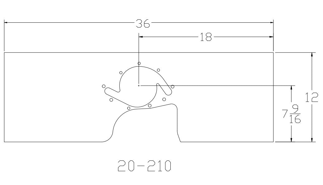 65-69 Small Block Ford Front Motor Plate