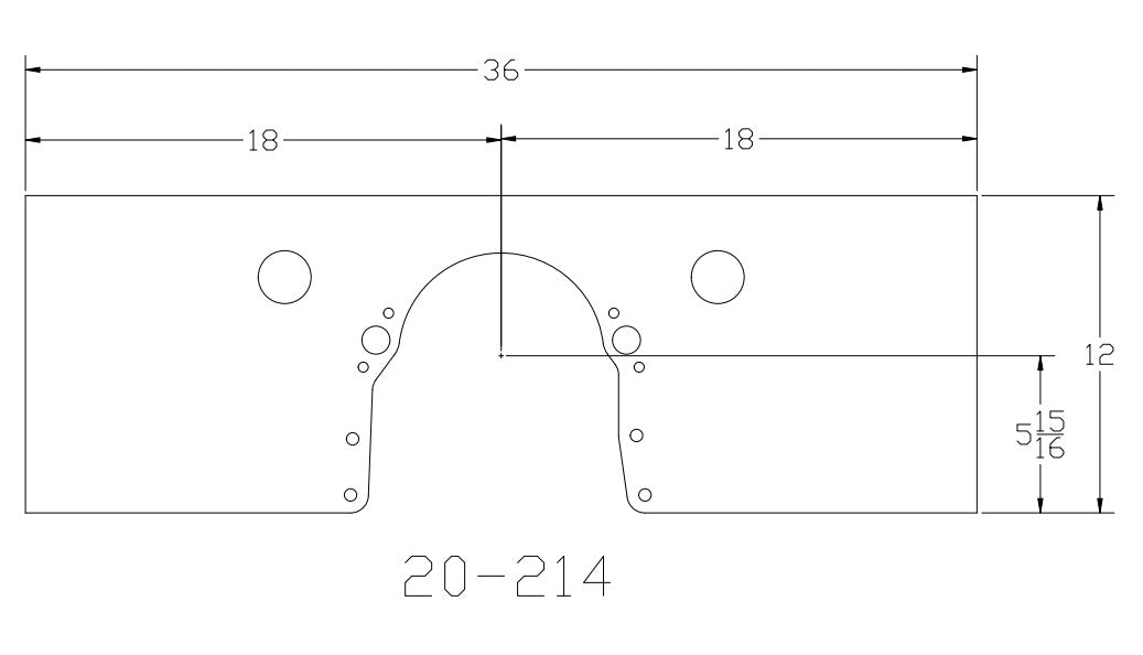 DRC Block Front Motor Plate
