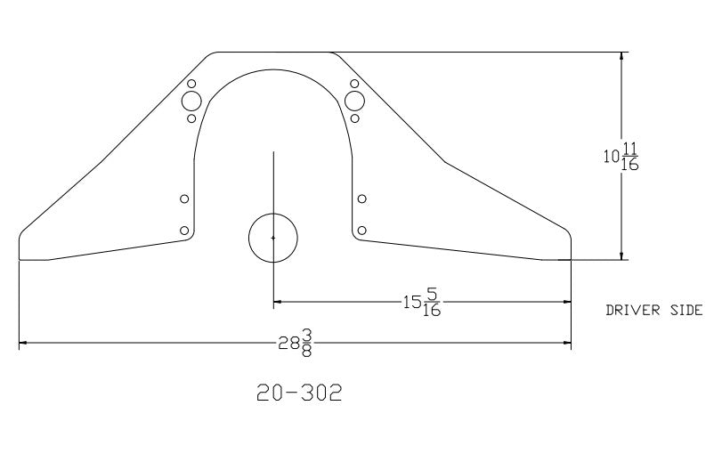 S-10 Small Block Chevy Front Motor Plate