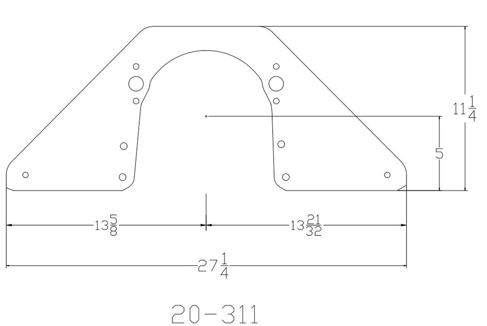 Chevy 1955 -1957 Big Block Chevy Front Motor Plate