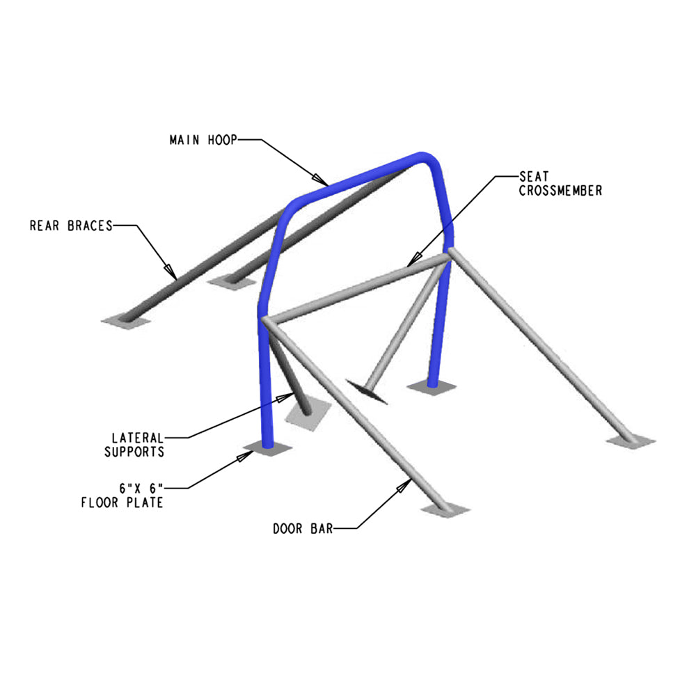 Main Hoop 1 3/4" x .134 EWS Mild Steel